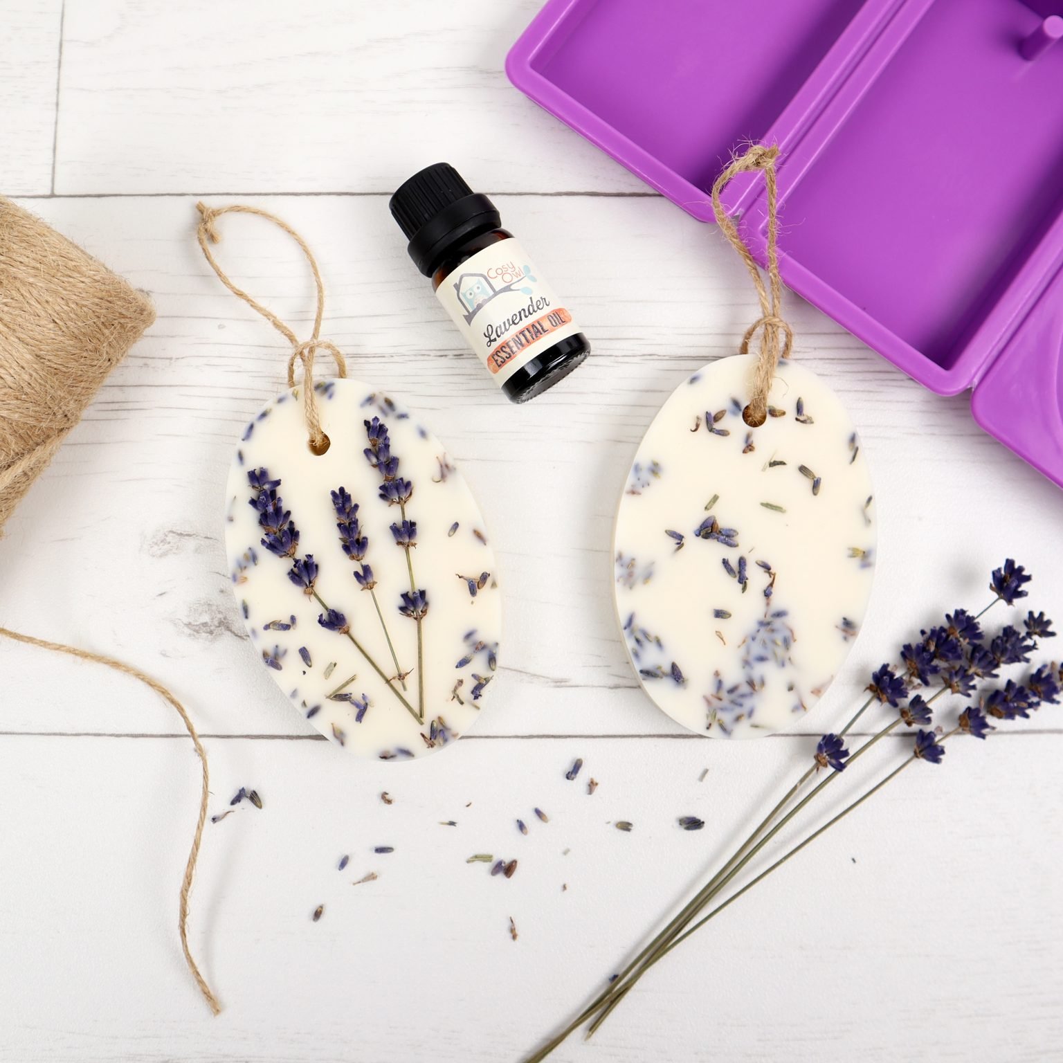 DIY: Lavender Essential Oil Scented Wax Tablets – Cosy Owl Blog